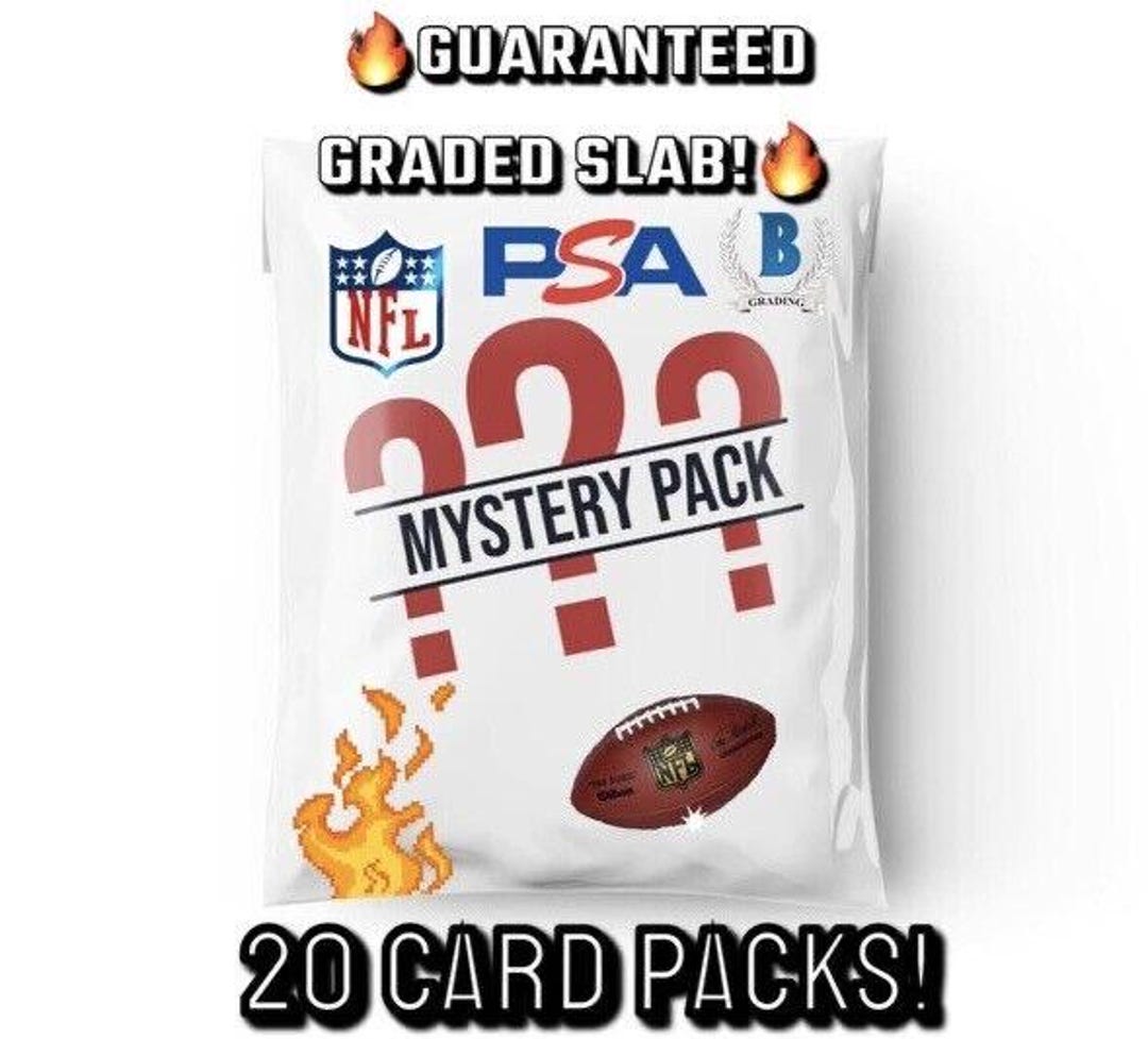 NFL PSA Mystery Pack!!! 1 PSA Graded Card, + Rookies, Inserts, Fun ...