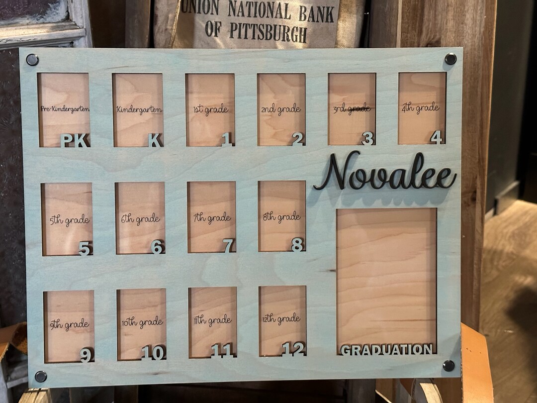 Through the Years, School Picture Frame - Etsy