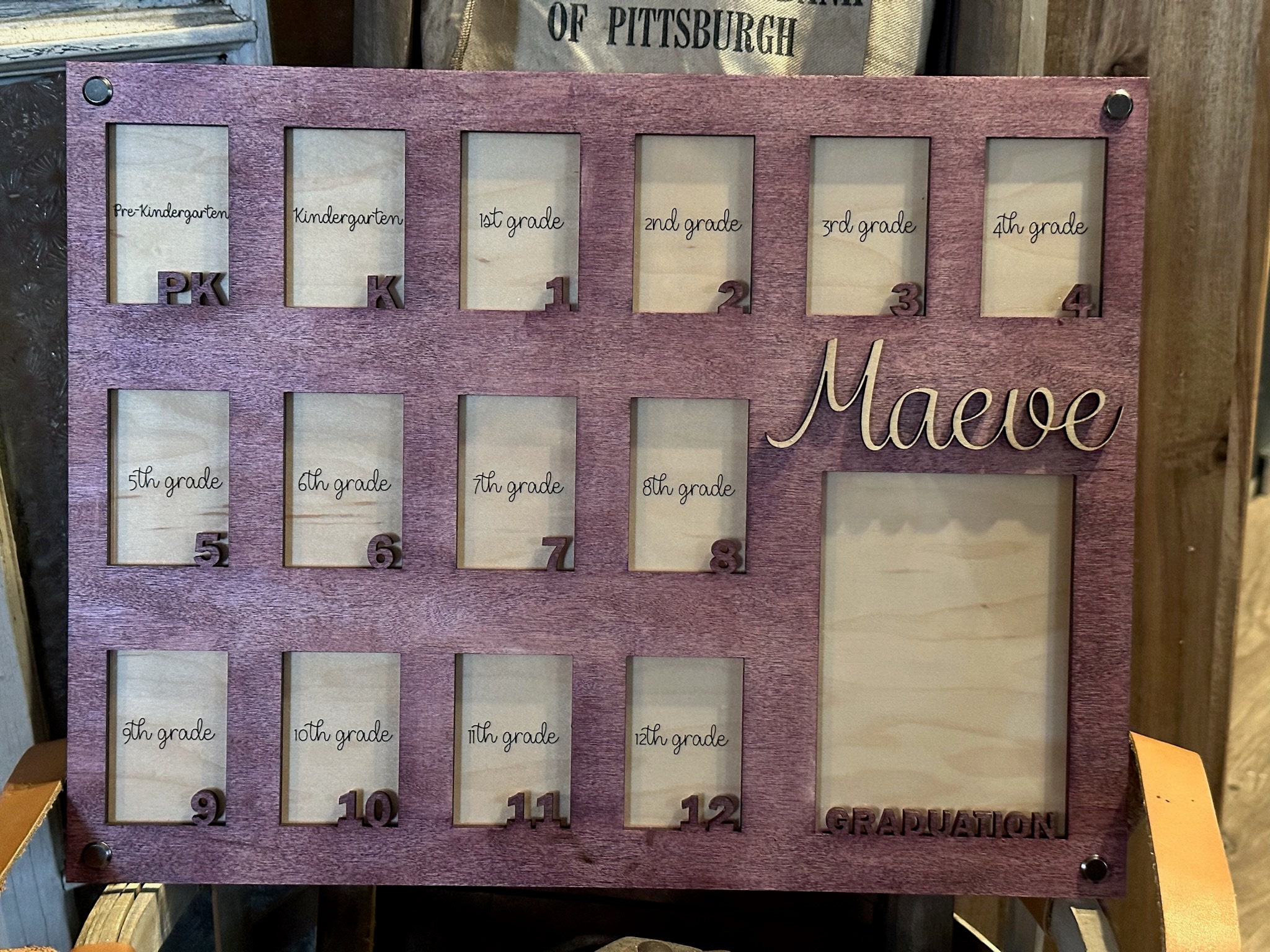Through the Years, School Picture Frame - Etsy