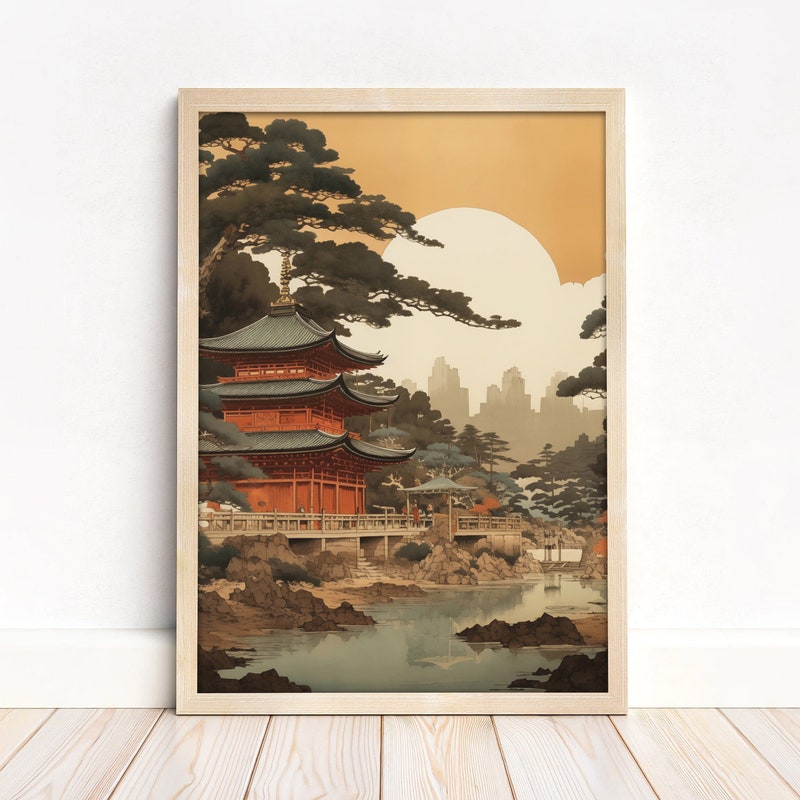 Pagoda Art Print - Etsy