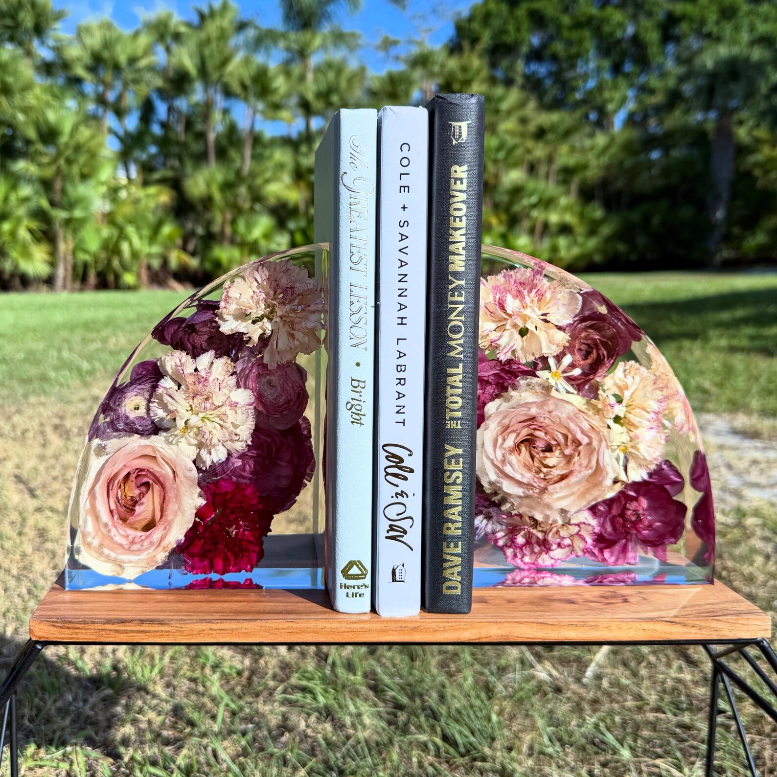 5"x7" Bookends - Custom Preserved Flowers | Bouquet for Weddings ...