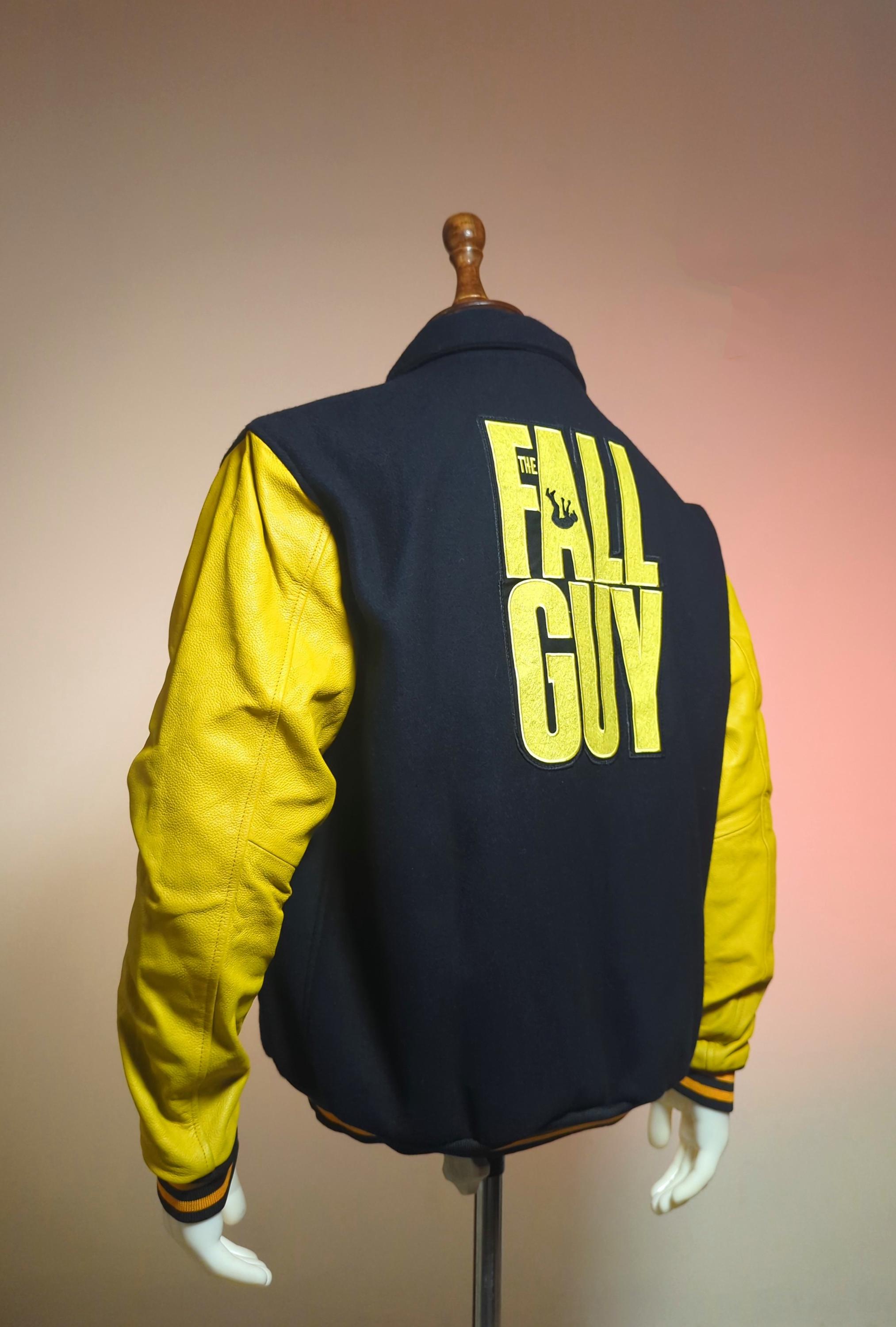 Ryan Gosling Fall Guy Jacket, Leather Wool Yellow Jacket, Men's ...