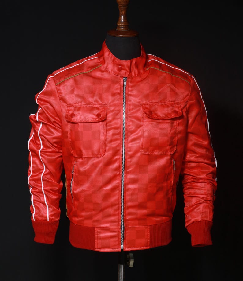 Ryan Gosling Fall Guy Red Cosplay Jacket Satin Red Jacket Men's Gift ...