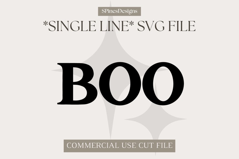 Boo Halloween *single Cut Line* SVG FILE - Commercial Use - Sign Svg - Etsy