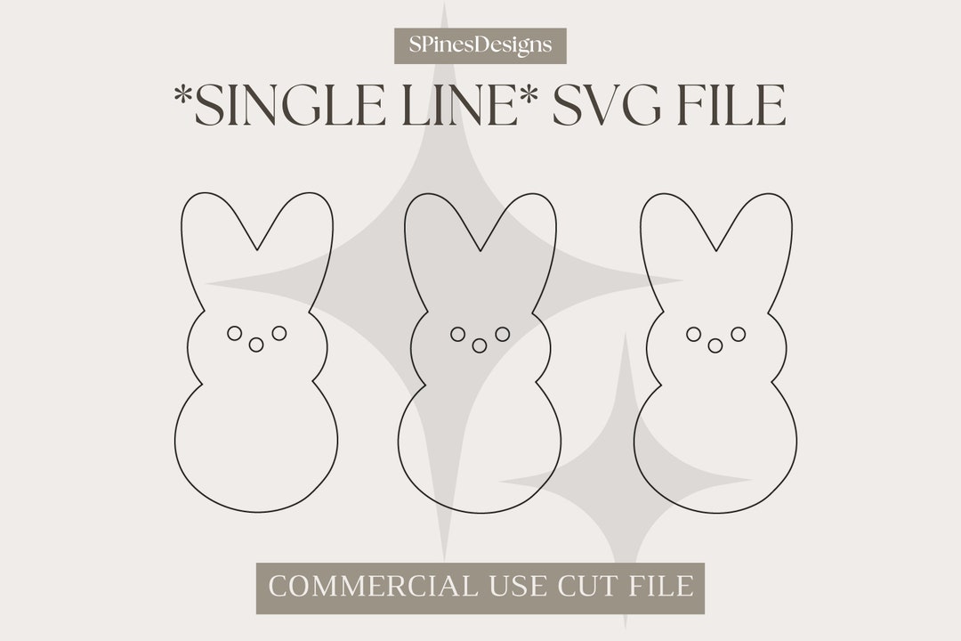 Peeps Trio *single Cut Line* SVG FILE - Commercial Use - Sign Svg - Etsy