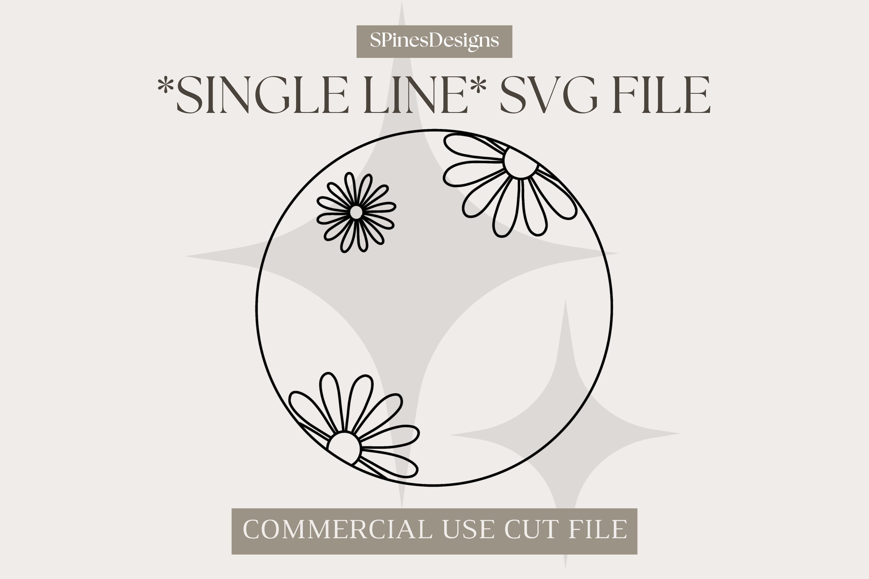 Daisy Nursery single Cut Line SVG FILE Commercial Use Sign Svg - Etsy