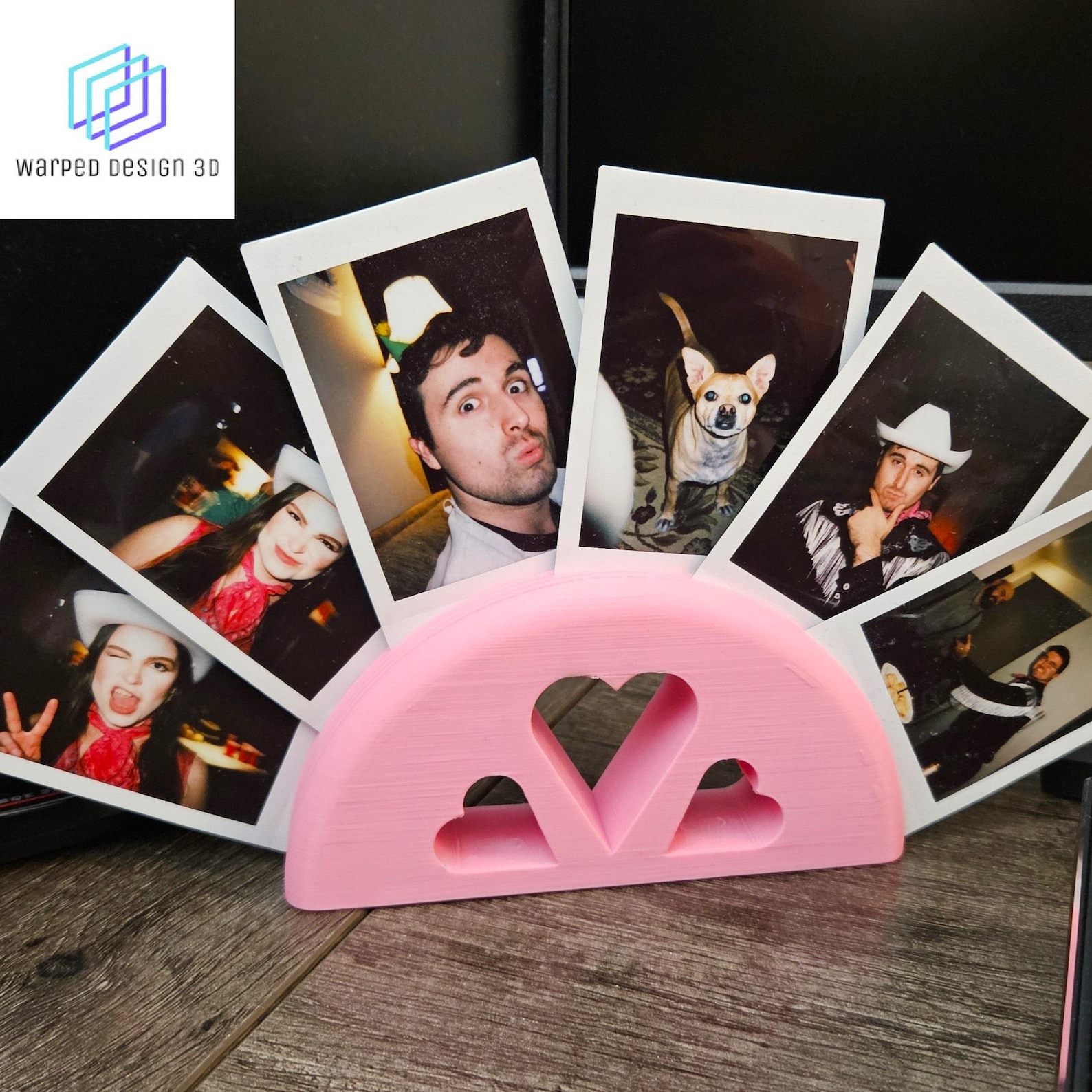 Decorative Multi Polaroid Display Stand - 6+ Pictures at Once - 3D ...
