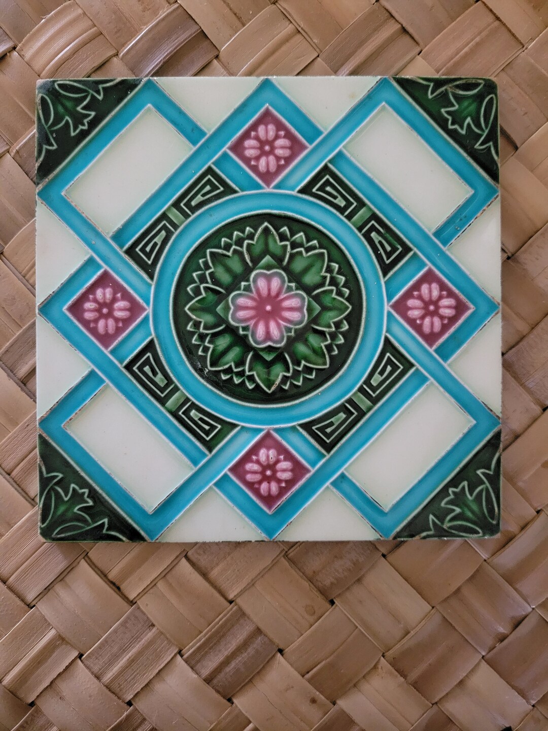 Vintage Paranakan Tile Made in Japan, Decorative Tile, Vintage Wall ...