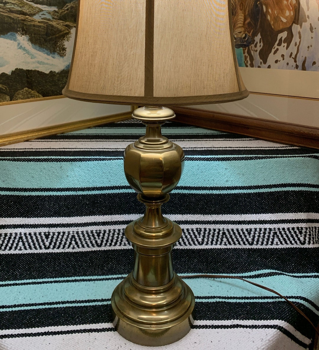 Vintage Stiffel Brass 9-sided Shape Body, 3-way Base Switch Table ...