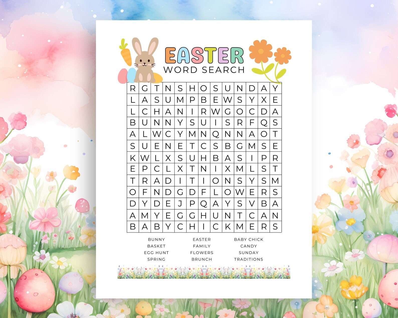 Preschool Easter Word Search | Printable Easter Activity | Easter ...