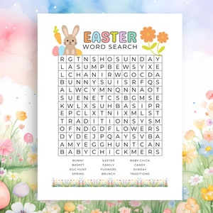 Preschool Easter Word Search | Printable Easter Activity | Easter ...