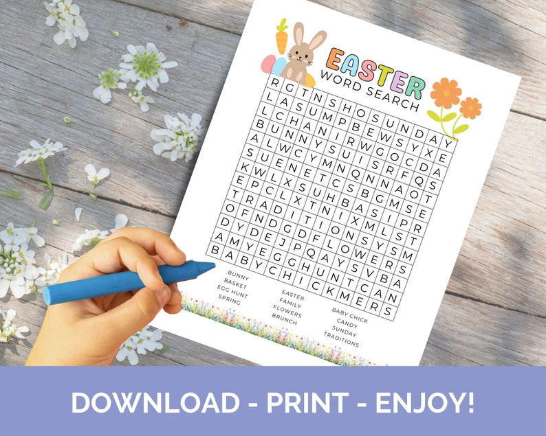 Preschool Easter Word Search | Printable Easter Activity | Easter ...