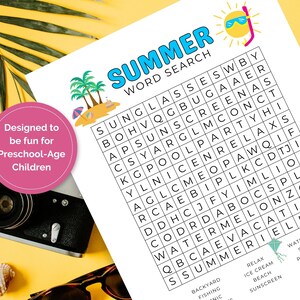 Summer Printable Word Search | Printable Preschool Classroom Activity ...