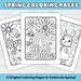 Hello Spring Coloring Pages | Printable Spring Coloring Page for Kids ...