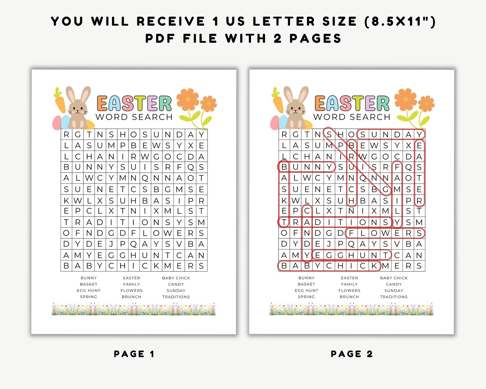 Preschool Easter Word Search | Printable Easter Activity | Easter ...