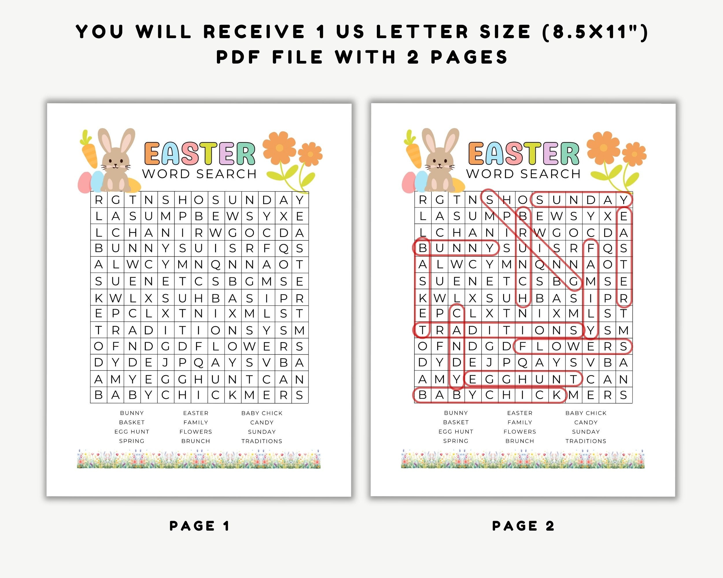Preschool Easter Word Search | Printable Easter Activity | Easter ...