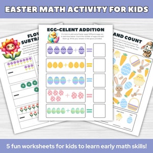 Preschool Easter Math Activity | Kids Printable Activity Sheets ...