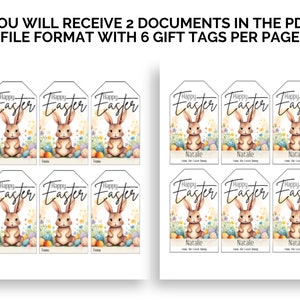 Editable Easter Basket Tag | Printable Easter Basket Name Tag | Easter ...