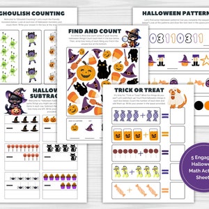 Preschool Halloween Math Worksheets | Early Math Printable Activity ...