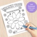 Teacher Appreciation Coloring Flower, Printable Gift for Teacher ...
