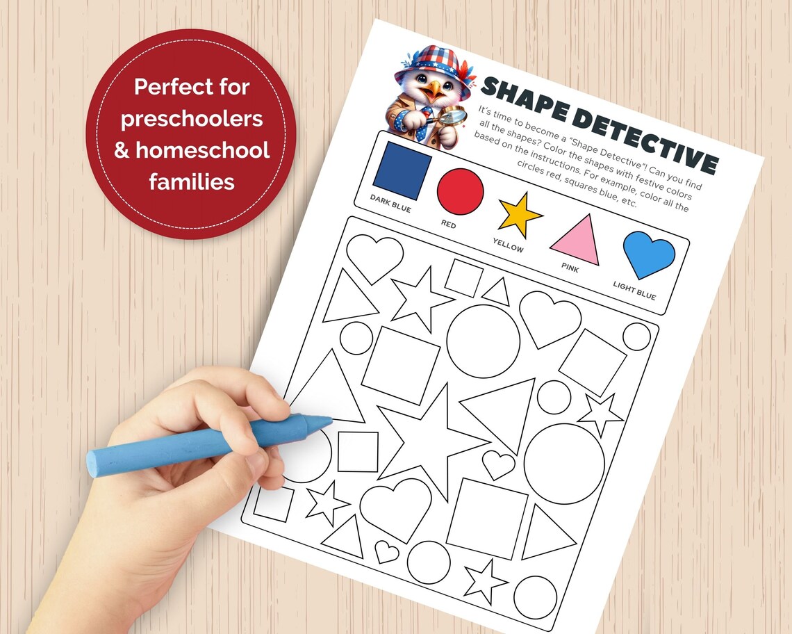 4th of July Preschool Worksheets, Fun Printable Math Activities for ...