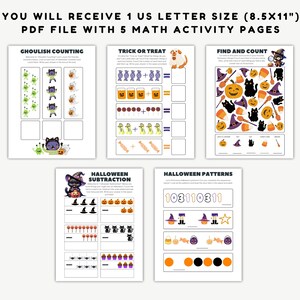 Preschool Halloween Math Worksheets | Early Math Printable Activity ...