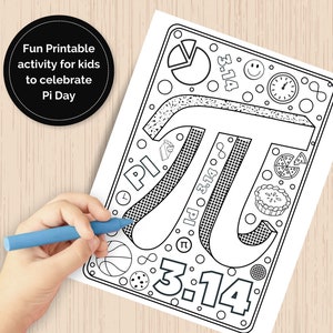 Pi Day Coloring Pages, Printable Math Activity for Kids, Fun Pi Day ...