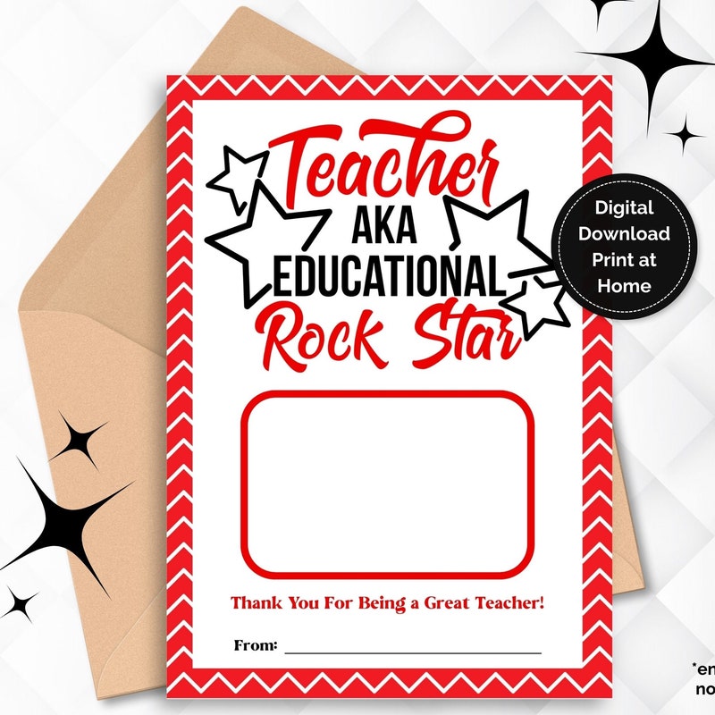 Rockstar Teacher Appreciation - Etsy