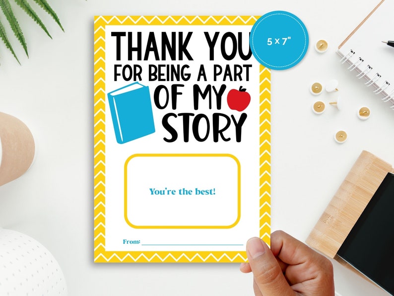 Teacher Appreciation Gift Card Holder, Printable Teacher Thank You Card ...