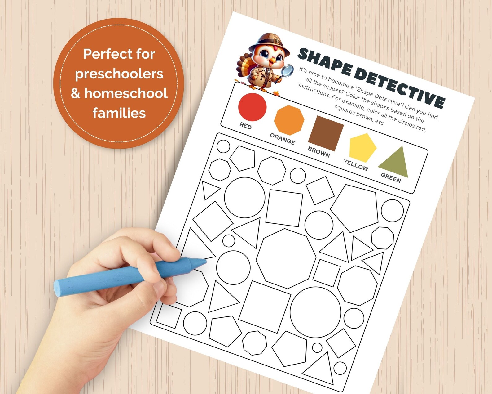 Thanksgiving Preschool Math Worksheets | Educational Printable | Pre-k ...