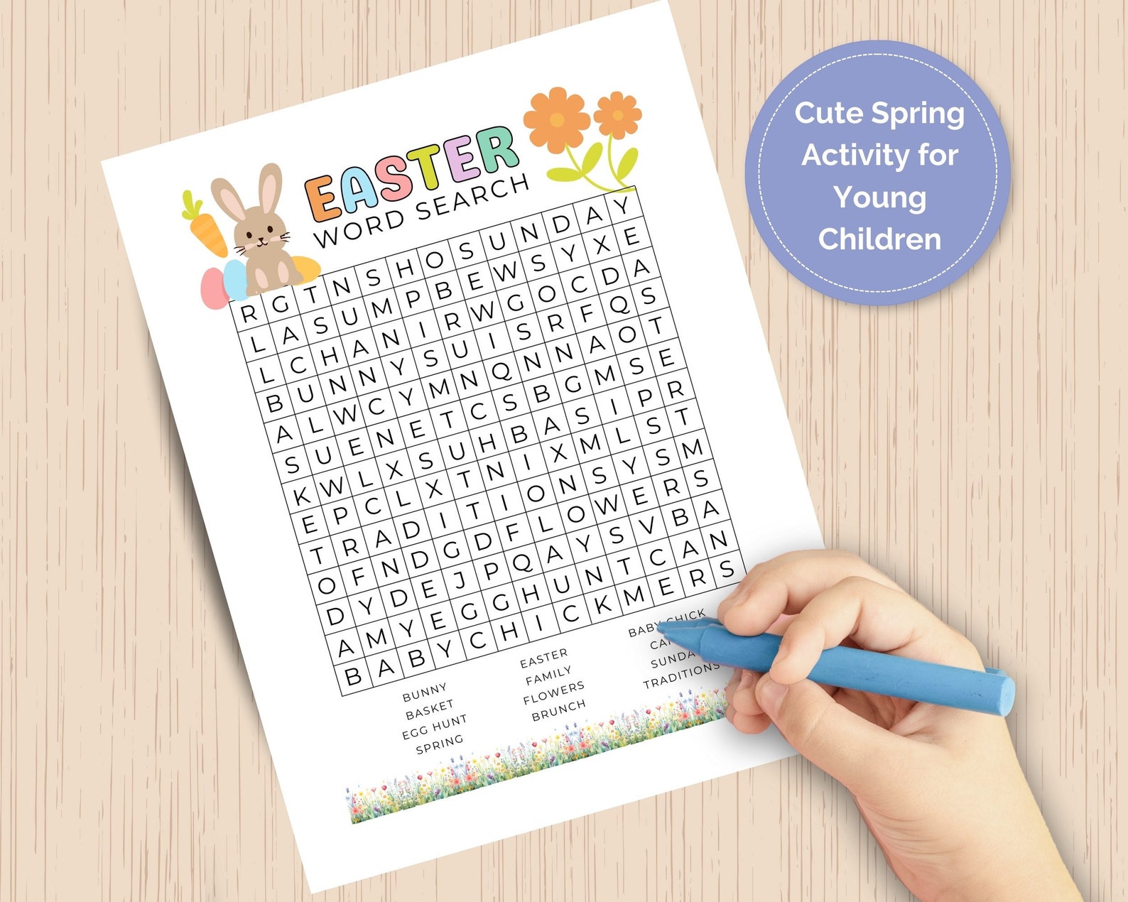 Preschool Easter Word Search | Printable Easter Activity | Easter ...