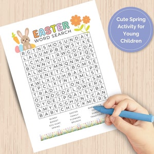 Preschool Easter Word Search | Printable Easter Activity | Easter ...