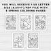 Hello Spring Coloring Pages | Printable Spring Coloring Page for Kids ...