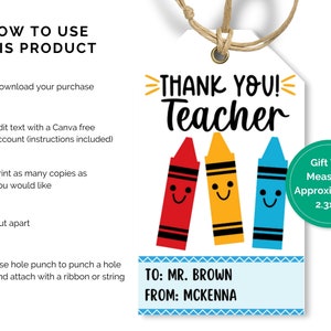 Teacher Appreciation Gift Tag Bundle | Printable Thank You Tags for ...