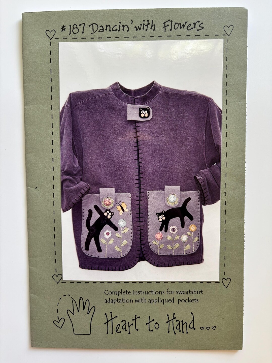 Vintage Kami Campbell Appliqué Pattern | 2001 Sweatshirt to Cardigan ...