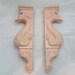 Two Dragon Carved Corbels 14" X 2" X 4" Red Oak - Etsy