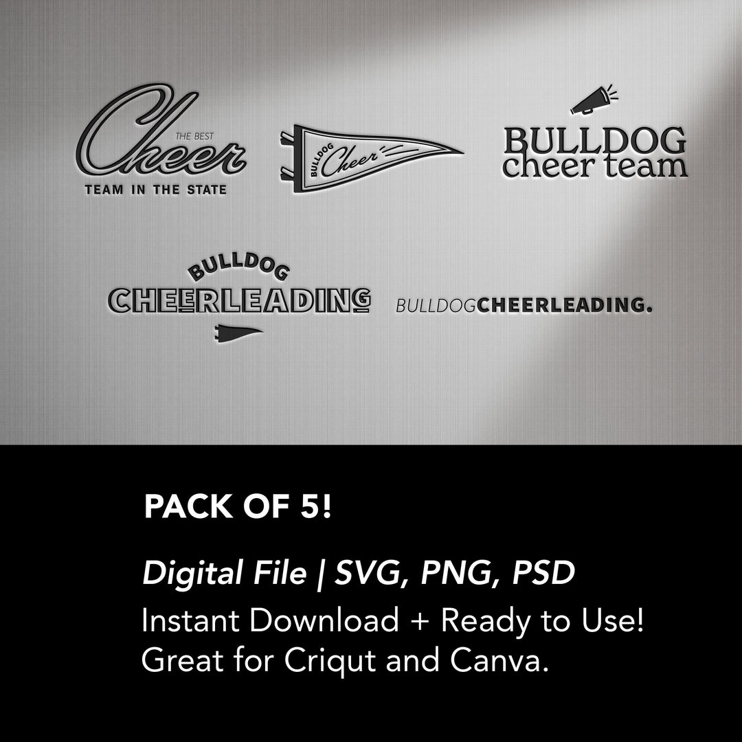 Cheer Svg, Bulldog Cheer Svg, Bulldog, Bulldogs, Cheer Bulldogs, Svg ...