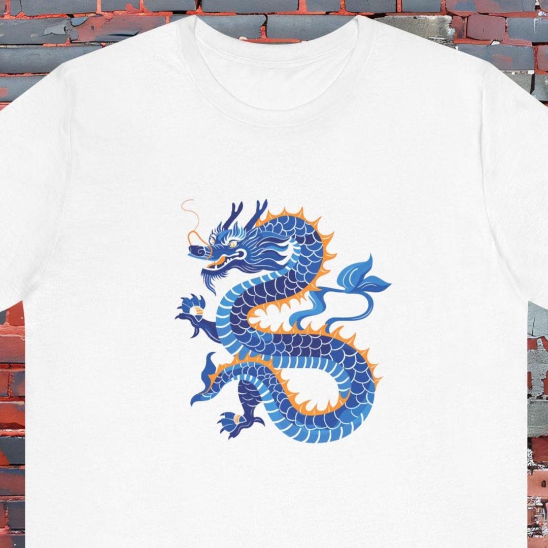 Vibrant Blue Dragon T-shirt: Fantasy Art Tee for Gamers & Cosplay - Etsy
