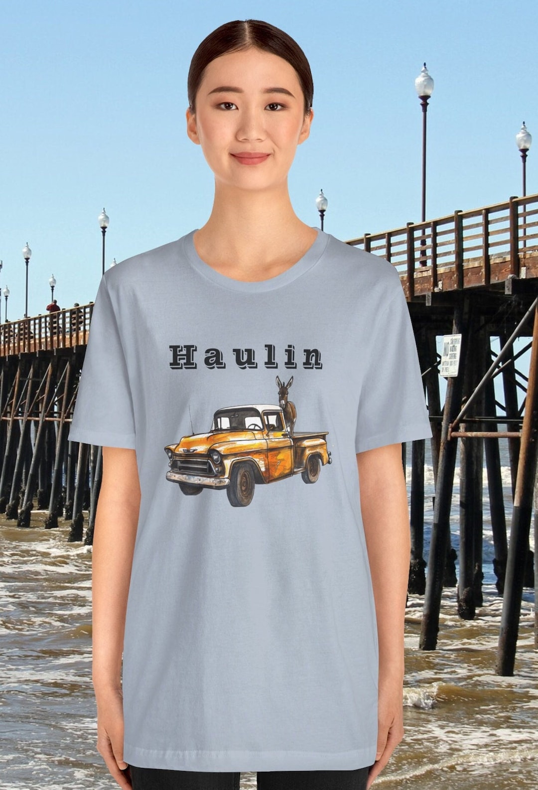 Haulin Ass Shirt, Pickup Truck With Donkey - Etsy