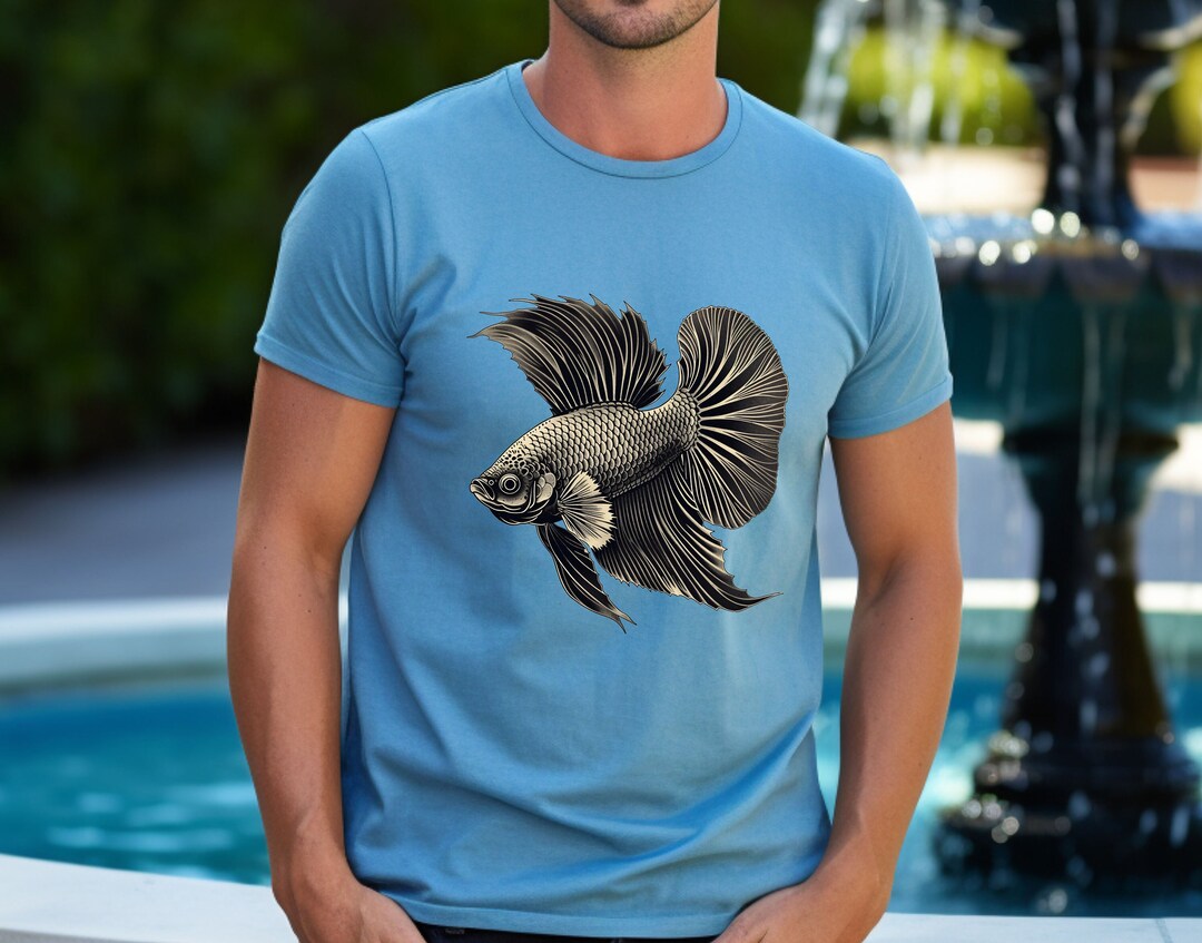 Betta Fish T-shirt: Siamese Fighting Fish Graphic Tee - Etsy