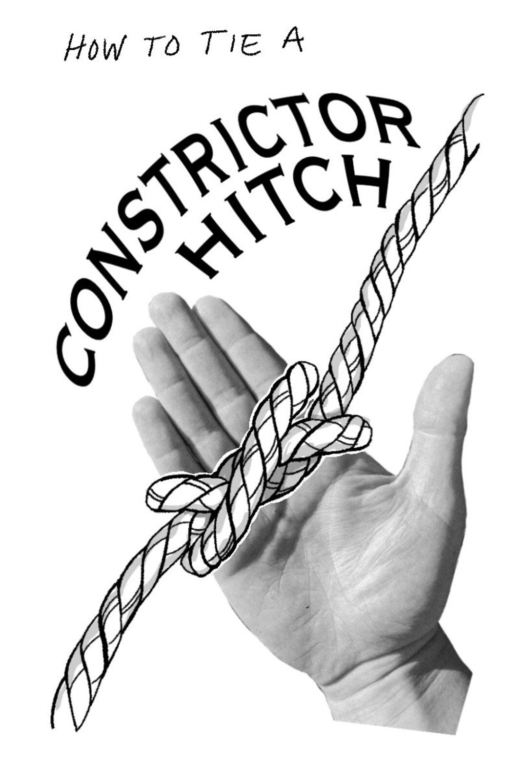 How to Tie a Constrictor Hitch Knot Zine .PDF - Etsy