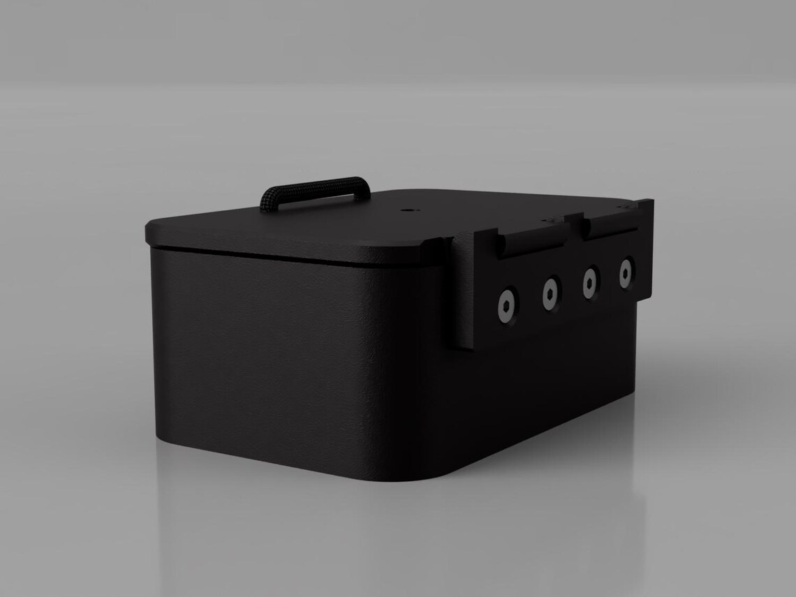 Kayak Fishing Track Mounted Tray W/ Lid - Etsy