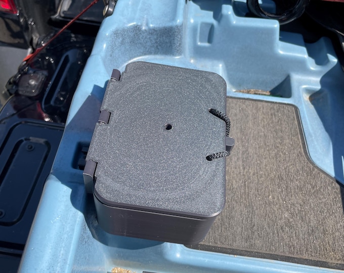 Kayak Fishing Track Mounted Tray W/ Lid - Etsy