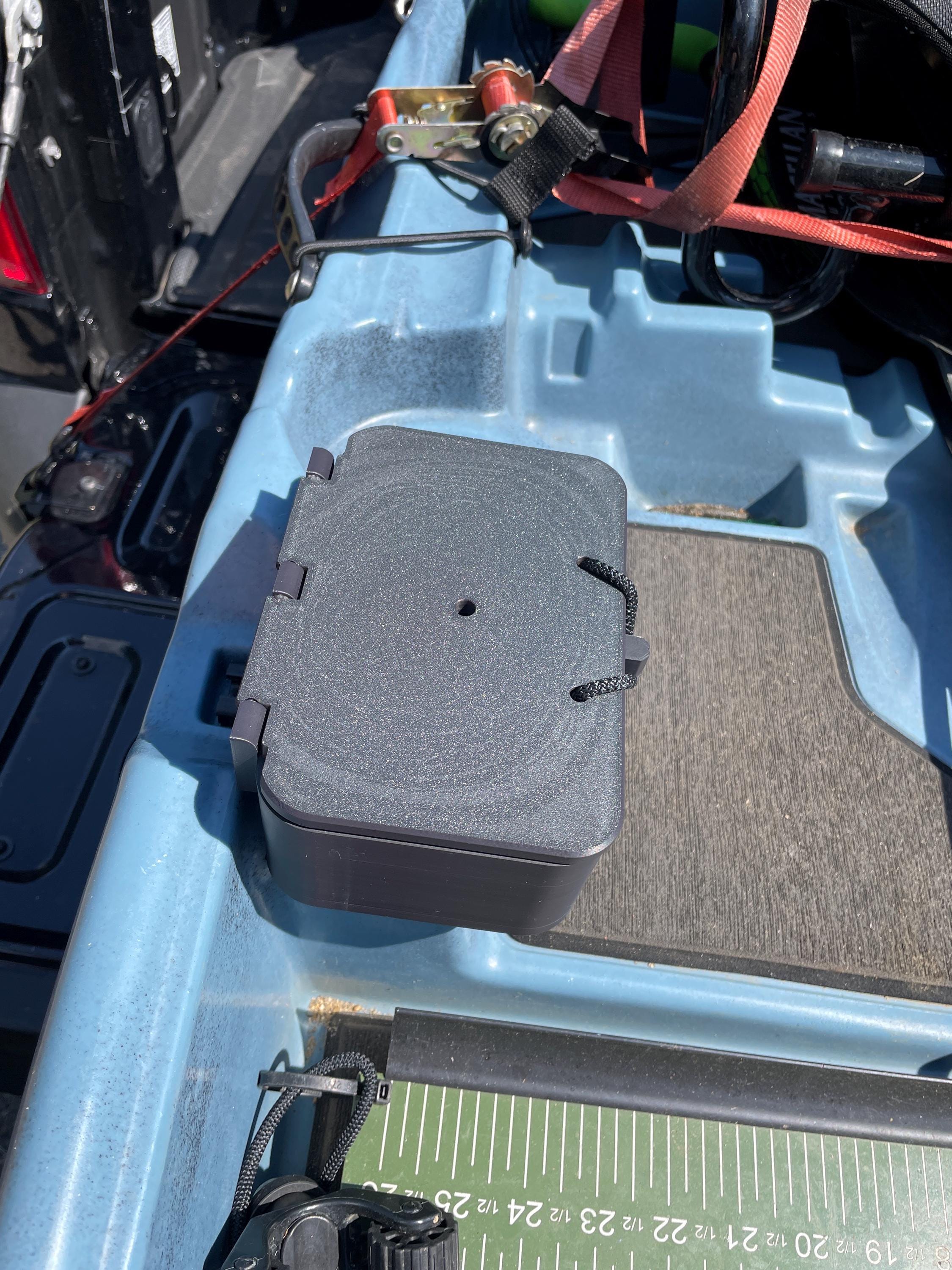 Kayak Fishing Track Mounted Tray W/ Lid - Etsy