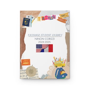 Personalized Exchange Student Welcome Gift, Hardcover Journal Matte - Etsy