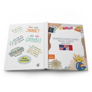 Personalized Exchange Student Welcome Gift, Hardcover Journal Matte - Etsy