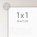 1x1 Square Wooden Frame Mockup Living Room Interior Home Interior ...