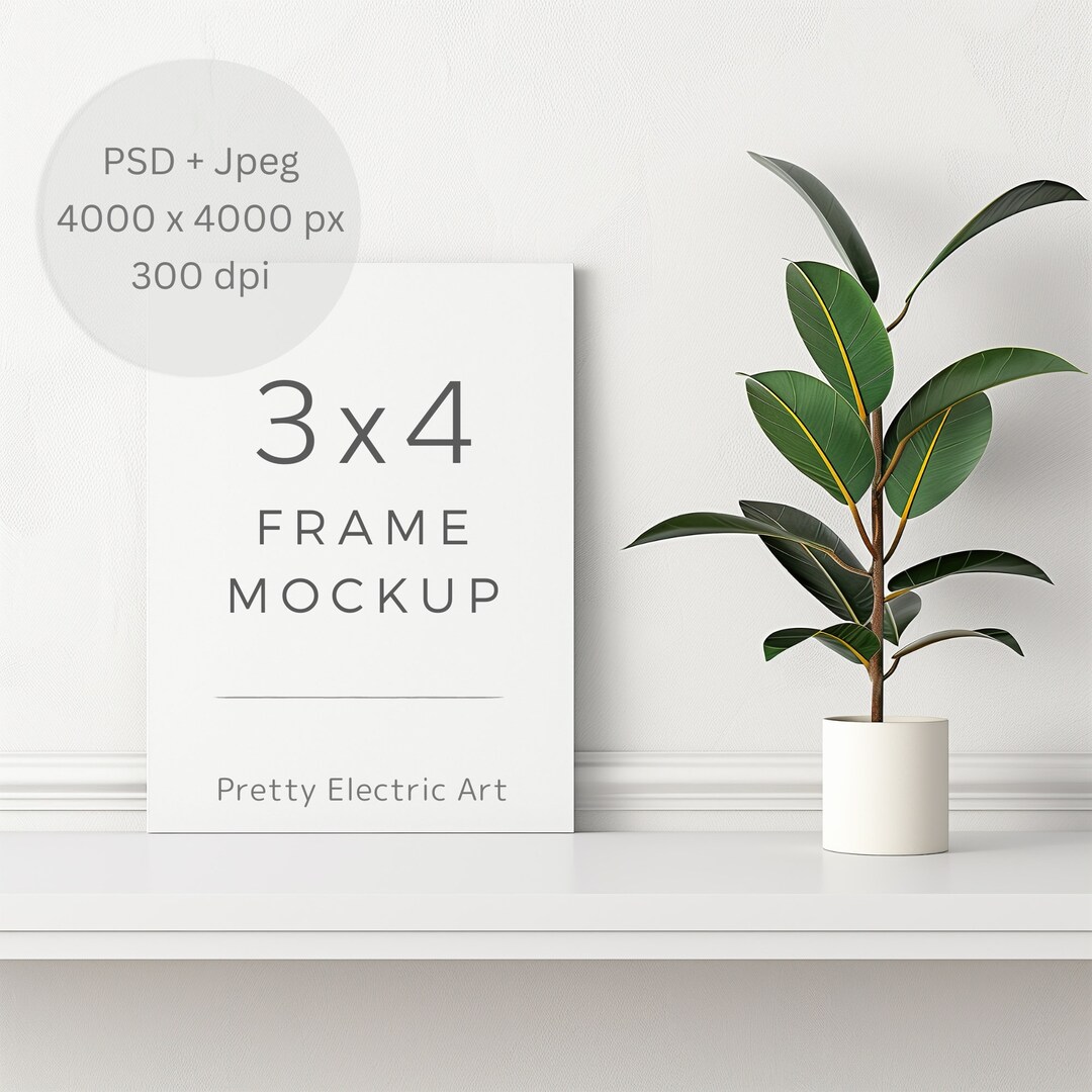 3x4 Poster Mockup 3:4 Ratio Print Mockup Canvas Mockup Vertical Frame ...