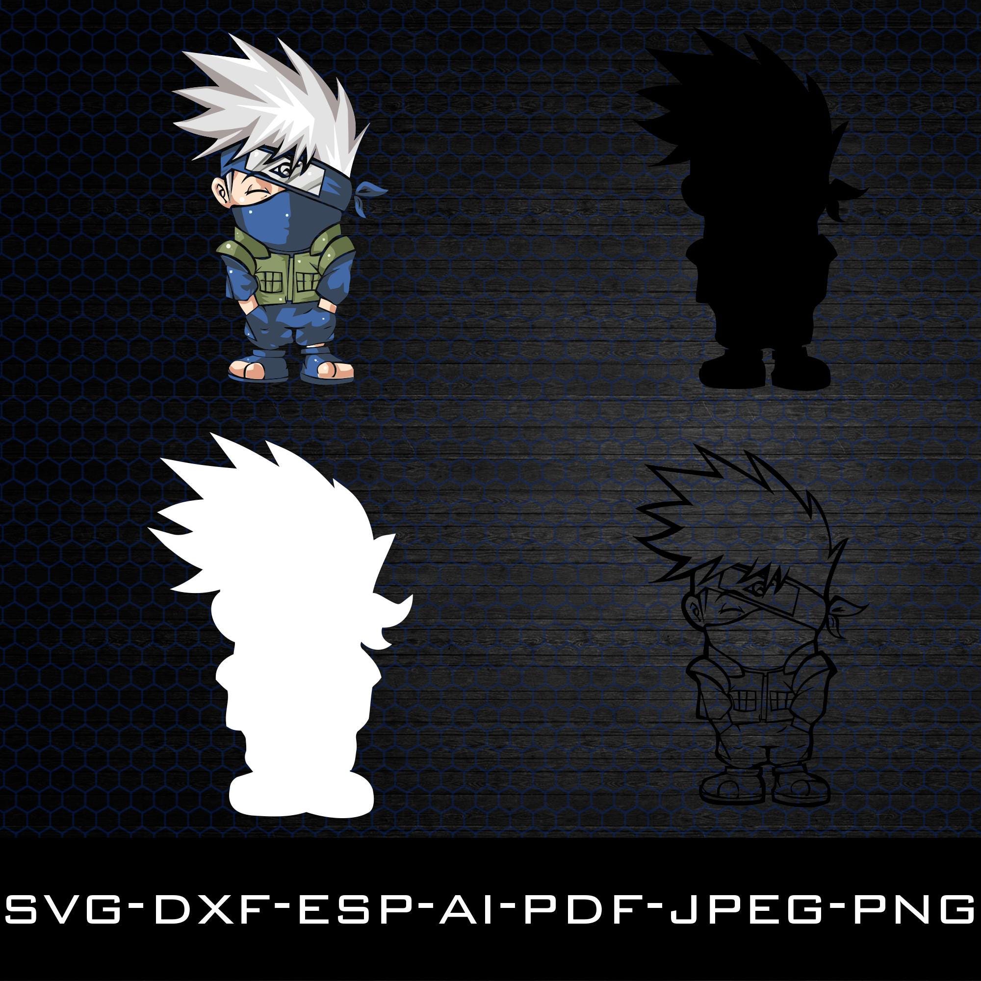 Kakashi Hatake Vector Illustration/naruto/anime/design/drawing/layered ...