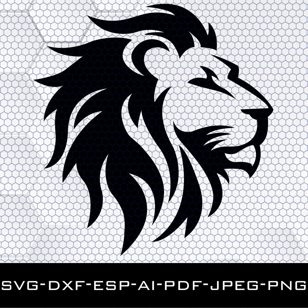 Lion Vector Illustration/design/drawing/layered/svg/dxf/png/jpeg/esp ...